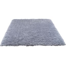 Hochflor-Teppich Tom Tailor HOME "Flocatic" Gr. 2, grau, B:70cm H:60mm L:140cm, Kunstfaser, Teppiche, super weich und flauschig, ideal im Wohnzimmer & Schlafzimmer
