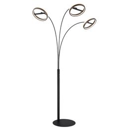 Globo LIGHTING Stehlampe "DELLA", schwarz matt, H: 190,2cm, 1 Stk., Leuchten