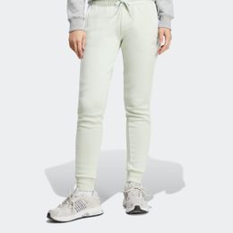 Sporthose adidas Sportswear "ESSENTIALS 3STREIFEN", Damen, Gr. M, N-Gr, gr&uuml;n (linen gr&uuml;n), Obermaterial: 78% Baumwolle, 22% Polyester, Hosen Sporthose