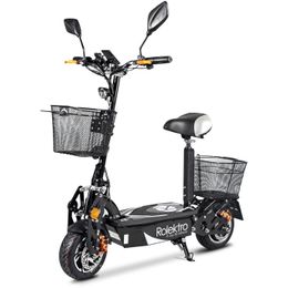 Sitzscooter Rolektro "Rolektro E-Joy 20 Lithium", schwarz, RollerB:64cm L:124cm, mit Straßenzulassung, bis zu 45 km Reichweite, klappbar, B:64cm L:124cm