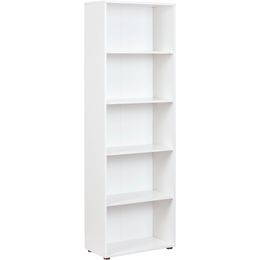 B&uuml;cherregal Inter Link, wei&szlig;, B:60cm H:180cm T:30cm, Spanplatte, Regale, B&uuml;cherregal