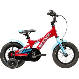 S'COOL Kinderfahrrad S’COOL "S'COOL XXlite 12-1S - Red/Light Blue" Gr. 20, rot, light blau, Fahrräder, Kinder, 20cm, 12 Zoll (30,48cm)