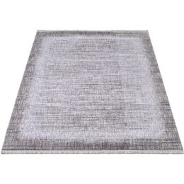 Teppich Musterring "MEMPHIS", bunt (grau, mehrfarbig), B:140cm H:8mm L:200cm, Polyester, Teppiche, Teppich, exlcusive Musterring DELUXE COLLECTION mit seidigem Glanz