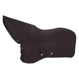 ESKADRON Heritage Abschwitzdecke Double Fleece High Neck black truffle 155 cm