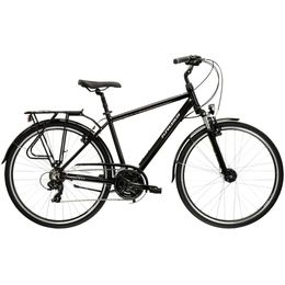 Trekkingrad KROSS "Herren-Trekkingrad 28" Berg TR 3.0 Schwarz 21 Gänge" Gr. 48, schwarz, schwarz, Fahrräder, 48cm, 28 Zoll (71,12cm) hinten: 28 Zoll (71,12cm)