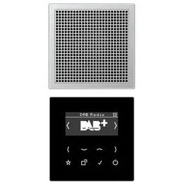 JungSmart Radio DAB+, Set Mono (Display schwarz, Lautsprecher Aluminium)