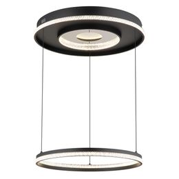 Globo LIGHTING Hängeleuchte "MARSH", schwarz matt, Ø 60cm H: 120cm, 1 Stk., Leuchten, Hängelampe Esszimmer-Leuchte Esstischleuchte Wohnzimmer