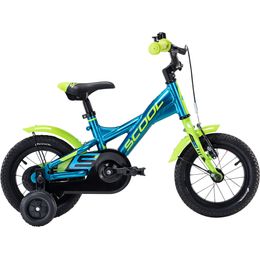 S'COOL Kinderfahrrad S’COOL "S'COOL XXlite 12-1S - Blue/Lime" Gr. 20, blau, lime, Fahrräder, Kinder, 20cm, 12 Zoll (30,48cm)