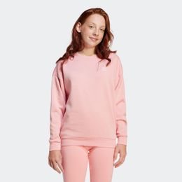 Sweatshirt adidas originals "BOYFRIEND CREW", Mädchen, Gr. 158, pink (semi pink spark, weiß), Obermaterial: 70% Baumwolle, 30% Polyester, Rundhals, Sweatshirts