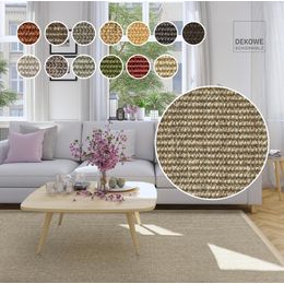 Sisalteppich Dekowe "Mara S2 mit Bord&uuml;re", beige (champagner, meliert), B:120cm H:5mm L:170cm, Sisal, Teppiche, Sisalteppich, Flachgewebe, Material: 100% Sisal, Wohnzimmer, Kundenliebling