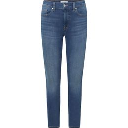 JOOP! Slim-fit-Jeans JOOP JEANS "Mika", Damen, Gr. 29, N-Gr, blau (navy), Denim/Jeans, Obermaterial: 83% Baumwolle, 15% Polyester, 2% Elasthan, clean, unifarben, schmal knöchellang, Jeans, mit Gürtelschlaufen