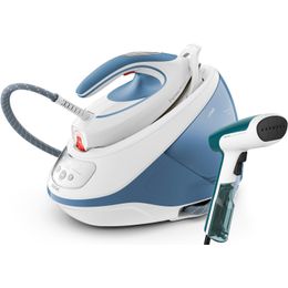 Tefal Dampfb&uuml;gelstation "Express Protect", blau (wei&szlig;, hellblau), Dampfb&uuml;gelstationen, 7,5 Bar, Dampfsto&szlig;: 520 g/Min., Dauerdampfmenge: 130 g/Min., SV9202