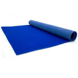 L&auml;ufer "PODIUM, Made in Belgium", blau, B:200cm H:2,6mm L:2.200cm, Polypropylen (PP), PRIMAFLOR-IDEEN IN TEXTIL, Teppiche, L&auml;ufer, Breite 200 cm, Nadelfilz, Uni-Farben, ideal f&uuml;r Veranstaltungen