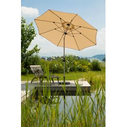 Sonnenschirm Schneider Schirme "Venedig", beige (natur), Obermaterial: 100% Polyester, Standschirme, ohne Schirmständer