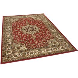 Teppich Theko "Hamadan 359", rot, B:133cm H:10mm L:190cm, Polypropylen, Teppiche, Teppich, Kurzflor, Orient-Optik, auch als L&auml;ufer