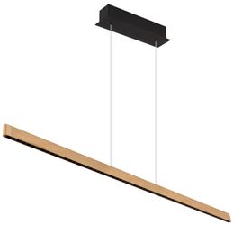 Globo LIGHTING LED-Hängeleuchte "DENTSY", beige (natur), 1, H: 120cm, 1 Stk., Leuchten, Höhenverstellbar, Stufenloser Touchdimmer, Touch Ein/Aus, Esszimmer
