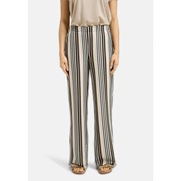 Smith & Soul Stoffhose SMITH & SOUL, Damen, Gr. L, Normalgr&ouml;&szlig;en, camel print, Material: 94% Polyester, 6% Elasthan, Futter: 95% Viskose, 5% Elasthan, gestreift, regular fit lang, Hosen Stoffhose, mit Elastikbund