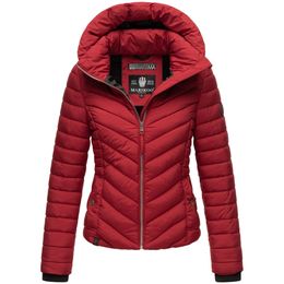 Steppjacke Marikoo "Kagomee", Damen, Gr. S (36), rot (dunkelrot), 100% Polyester, Jacken, mit großer Kapuze