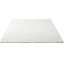 Wollteppich Sansibar "H&ouml;rnum", beige (naturwei&szlig;), B:120cm H:12mm L:180cm, Schurwolle, Teppiche, Handweb Teppich, meliert, reine gewalkte Wolle, handgewebt