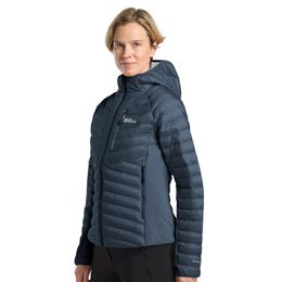 Funktionsjacke Jack Wolfskin "ROUTEBURN PRO INS JKT W", Damen, Gr. M (38/40), blau (midnightsky), Oberstoff: 100% POLYESTER ; Kontrast:100% POLYESTER ; Futter:100% POLYESTER, Jacken Funktionsjacke