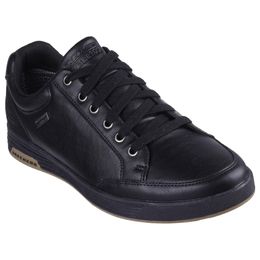 Sneaker Skechers "CAVELL-SPARKMAN", Damen, Gr. 44, schwarz, Lederimitat, Schuhe Sneaker, Freizeitschuh, Halbschuh, Schn&uuml;rschuh aus wasserabweisendem Material