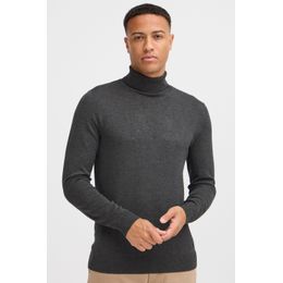 Rollkragenpullover Blend "BHMWEDAT", Herren, Gr. 3XL, charcoal mix, Feinstrick, 78% Viskose, 22% Polyester, unifarben, Basic, regular fit normal, hoch geschlossener Ausschnitt, eingesetzt, Pullover, Stilvoller Strickpullover mit Rollkragen