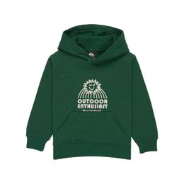 Kapuzensweatshirt Quiksilver "Graphics", Jungen, Gr. 5(108-114cm), trekking gr&uuml;n, 55% Baumwolle, 45% Polyester, Sweatshirts