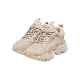 Trainingsschuh Buffalo "Buffalo BINARY ATHENA - VEGAN NUBUCK/MESH", Damen, Gr. 41, beige, unifarben, Schuhe