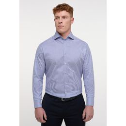 Langarmhemd Eterna "MODERN FIT", Herren, Gr. 48, Normalgrößen, blau (himmelblau), Twill, 100% Baumwolle, tailliert, Manschette, Hemden, NON IRON (bügelfrei)