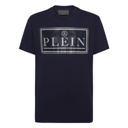 Philipp Plein Damen T-Shirt "T-Shirt"24, navy, Gr. S, Obermaterial: 100% Baumwolle, 100% Glas, Shirts