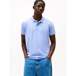 Poloshirt Tommy Jeans "TJM SLIM PLACKET POLO EXT", Herren, Gr. XL, nordic iris, Piqu&eacute;, Obermaterial: 100% Baumwolle, slim fit, Shirts