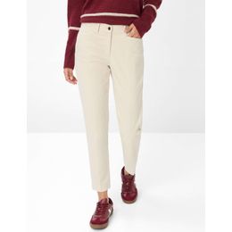 R&ouml;hrenhose Brax "Style MARA S", Damen, Gr. 46, Normalgr&ouml;&szlig;en, braun (hellbraun), Web, 98% Baumwolle, 2% Elasthan, Hosen