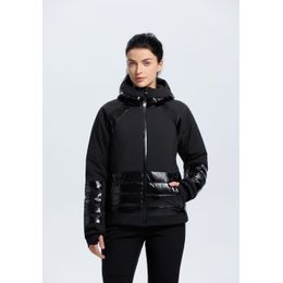 Skijacke Icepeak "Icepeak Jacke Erlansee", Damen, Gr. 42, schwarz, 100% Polyester, Jacken Skijacke