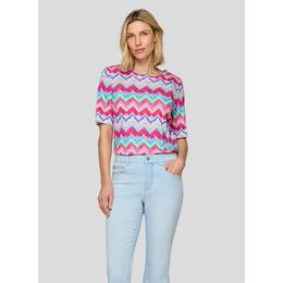 Print-Shirt Rabe "T-Shirt", Damen, Gr. 36, pink, 50%Baumwolle, 50%Viskose, gemustert, tailliert, Shirts