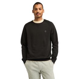 Sweatshirt Timberland "EXETER RIVER Brushed Back Crew Swea", Herren, Gr. S, schwarz (schwarz, pavement), Obermaterial: 85% Baumwolle, 15% Polyester, Sweatshirts