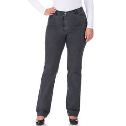 Stretch-Jeans KjBRAND "Betty Denim Stretch", Damen, Gr. 56, N-Gr, grau (denim graphit), Denim/Jeans, Obermaterial: 85% Baumwolle, 13% Polyester, 2% Elasthan, unifarben, Basic lang, Jeans, mit Stretch