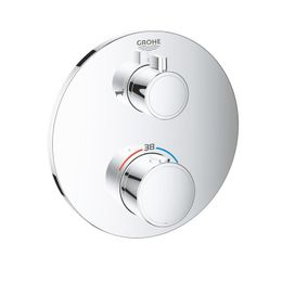 Grohe Grohtherm Unterputz-Wannenarmatur mit Thermostat, 24077000,