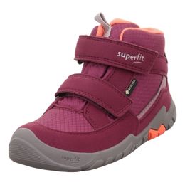Klettboot Superfit "TRACE WMS: Mittel", M&auml;dchen, Gr. 35, fuchsia, Lederimitat, Polyester, Schuhe, Barfu&szlig;schuh mit Wechselfu&szlig;bett, Gr&ouml;&szlig;enschablone zum Download
