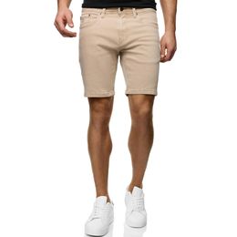 Chinoshorts INDICODE "INSymon", Herren, Gr. M, N-Gr, grau (simply taupe), Web, Obermaterial: 92% Baumwolle, 6% Polyester, 2% Elasthan, unifarben, regular fit knielang, Hosen Chinoshorts