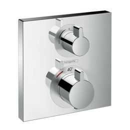 Hansgrohe Ecostat Square Unterputz-Duscharmatur mit Thermostat, 15712000,