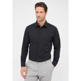 Langarmhemd Eterna "MODERN FIT", Herren, Gr. 46, Normalgr&ouml;&szlig;en, schwarz, 100% Baumwolle, tailliert, Manschette, Hemden, NON IRON (b&uuml;gelfrei)
