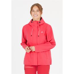 Outdoorjacke WHISTLER "Wheeler", Damen, Gr. 44, rot, 90% Polyester, 10% Elasthan, unifarben, normal, ohne Ausschnitt, Jacken Outdoorjacke, mit Stretch-Funktion und hoher Wassers&auml;ule