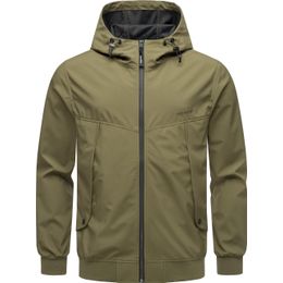 Outdoorjacke Ragwear "Tyller Bonded", Herren, Gr. M (50), gr&uuml;n (olivgr&uuml;n), Obermaterial: 100% Polyester. Innenfutter: 100% Polyester, Basic, gerade h&uuml;ftbedeckend, hoch geschlossener Ausschnitt, &Auml;rmel ohne &Auml;rmelschlitz Rippstrickb&uuml;ndchen, Jacken Outdoorjacke, Wasserdichte und atmungsaktive &Uuml;bergangsjacke