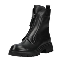 Schn&uuml;rstiefelette Gabor "Gabor Stiefelette Glattleder", Damen, Gr. 38,5, schwarz, Glattleder, Schuhe Schn&uuml;rstiefelette