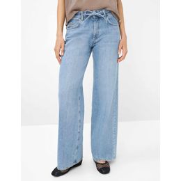 5-Pocket-Jeans Brax "Style MORGAN", Damen, Gr. 38K19, Kurzgr&ouml;&szlig;en, blau (hellblau), Denim/Jeans, 92% Baumwolle, 8% Elastomultiester, Jeans 5-Pocket-Jeans