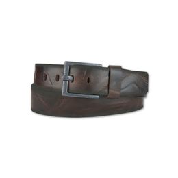 Bernd G&ouml;tz Lederg&uuml;rtel BERND G&Ouml;TZ, Herren, Gr. 105, braun (dunkelbraun), Leder, genarbt, unifarben, G&uuml;rtel Lederg&uuml;rtel, mit Airbrushkante