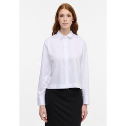 Hemdbluse Eterna "OVERSIZE FIT", Damen, Gr. 50, wei&szlig;, 95% Baumwolle, 5% Elasthan, Blusen Hemdbluse, EASY IRON (b&uuml;gelleicht)