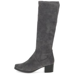 Stiefel Caprice "Caprice Stiefel Lederimitat", Damen, Gr. 38,5, grau (dunkelgrau), Lederimitat, Schuhe Stiefel