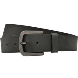 Ledergürtel AnnaMatoni "AnnaMatoni Ledergürtel Glint Ledergürtel Glint", Herren, Gr. TW90 - 105cm Gesamtlänge, schwarz (schwarz 790), 100% Leder, Gürtel Ledergürtel