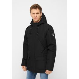 Winterjacke Derbe "Festholm", Herren, Gr. S, schwarz (schwarz, caramel), Obermaterial: 100% Polyester. F&uuml;llung: 100% Polyester. Futter: 100% Polyester, normal, Windstopperb&uuml;ndchen, Jacken Winterjacke, Wasserabweisend, winddicht, super warm